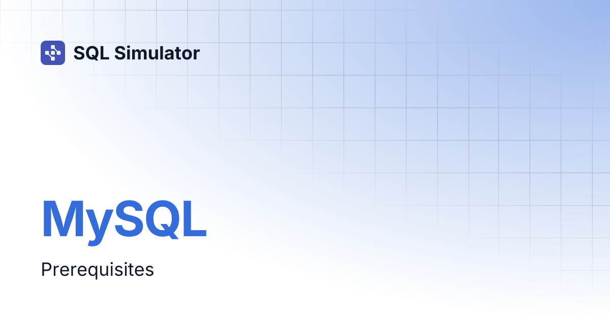 MySQL | SQL Simulator