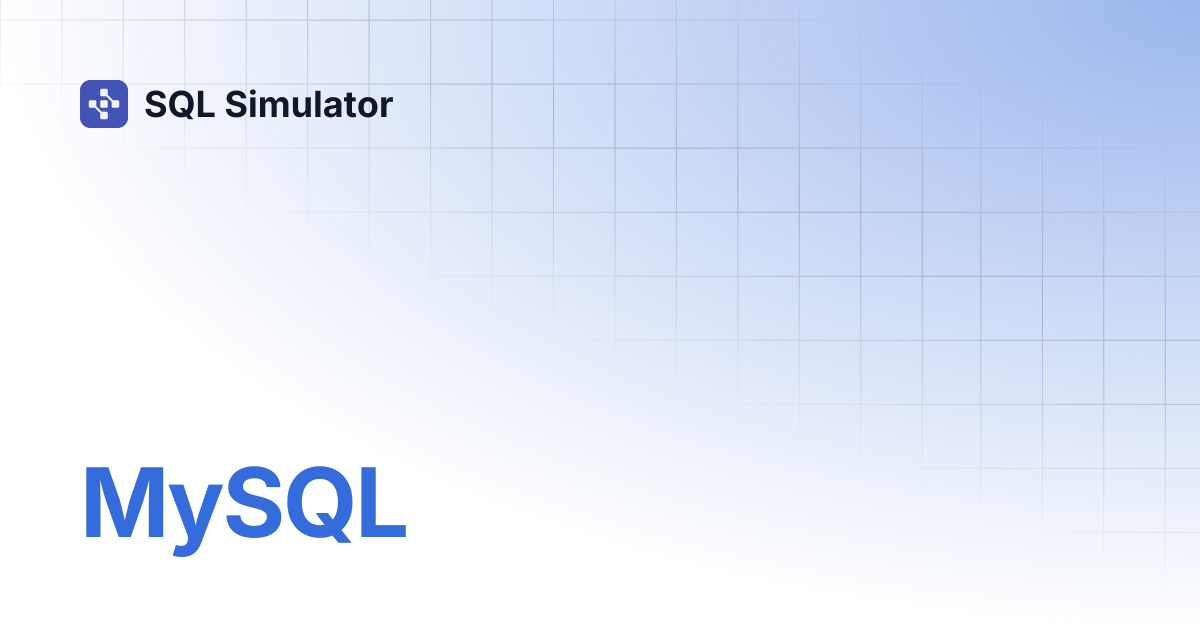 MySQL | SQL Simulator